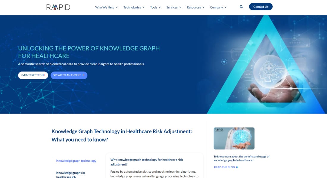 Unlocking The Power of Knowledge Graphs For Healthcare
